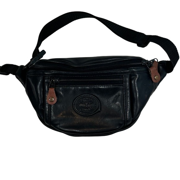 Cypress Woods | Bags | Cypress Woods Vintage 9s Black Faux Leather ...